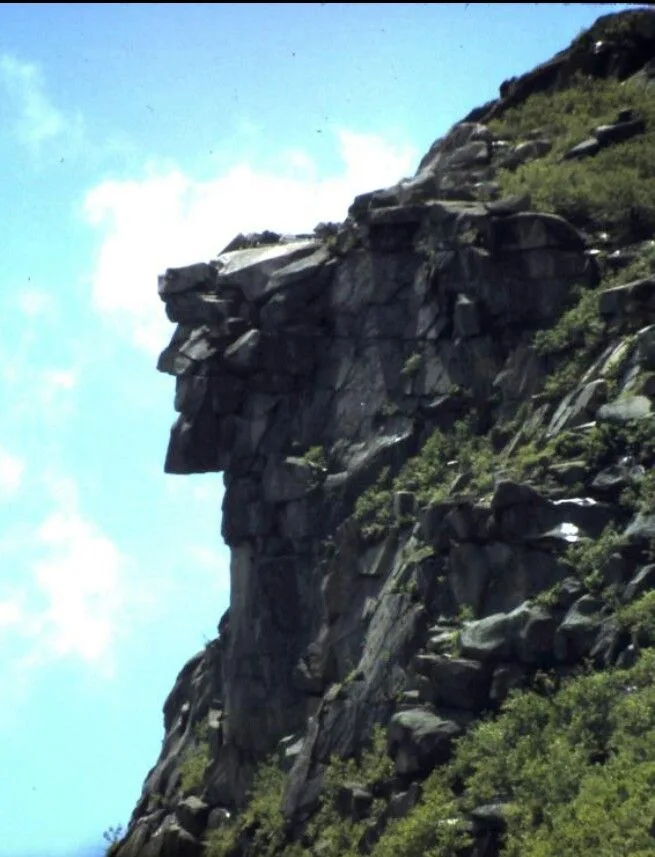 The Old Man of the Mountain was a famous geological feature located in ...