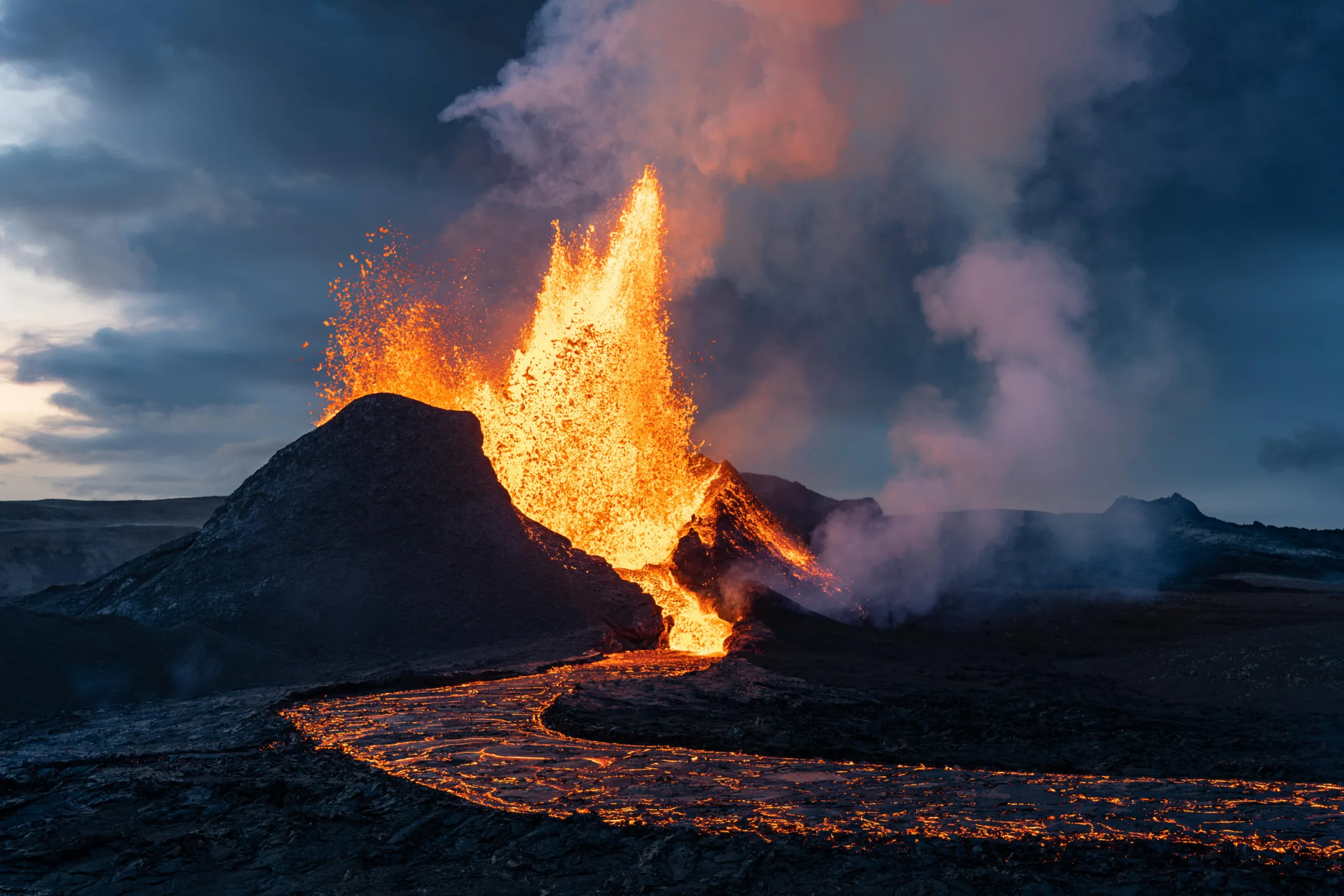 Fagradalsfjall Volcano, Iceland : Geology, Eruptions