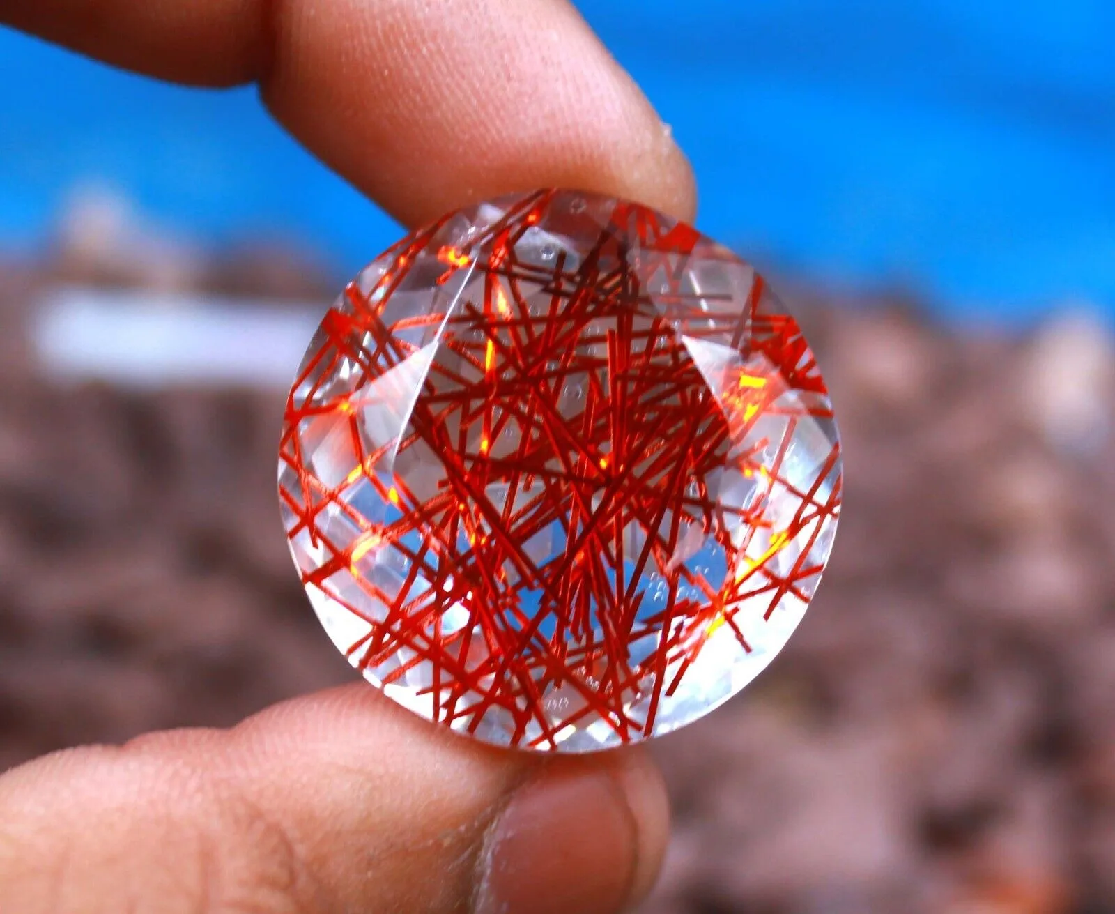 Red Rutilated Quartz : Properties, Locations » Geology Science
